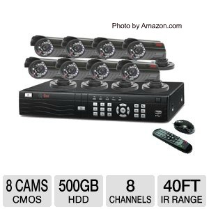 DVR Security Camera System with 8 Channels